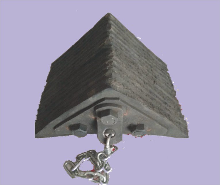 Heavy Duty Wheel chock with chain wholesale Supplier in bangalore